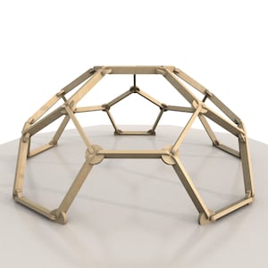 Laser-cut Geodesic Dome Model (truncated Icosahedron) Digital FILE With ...