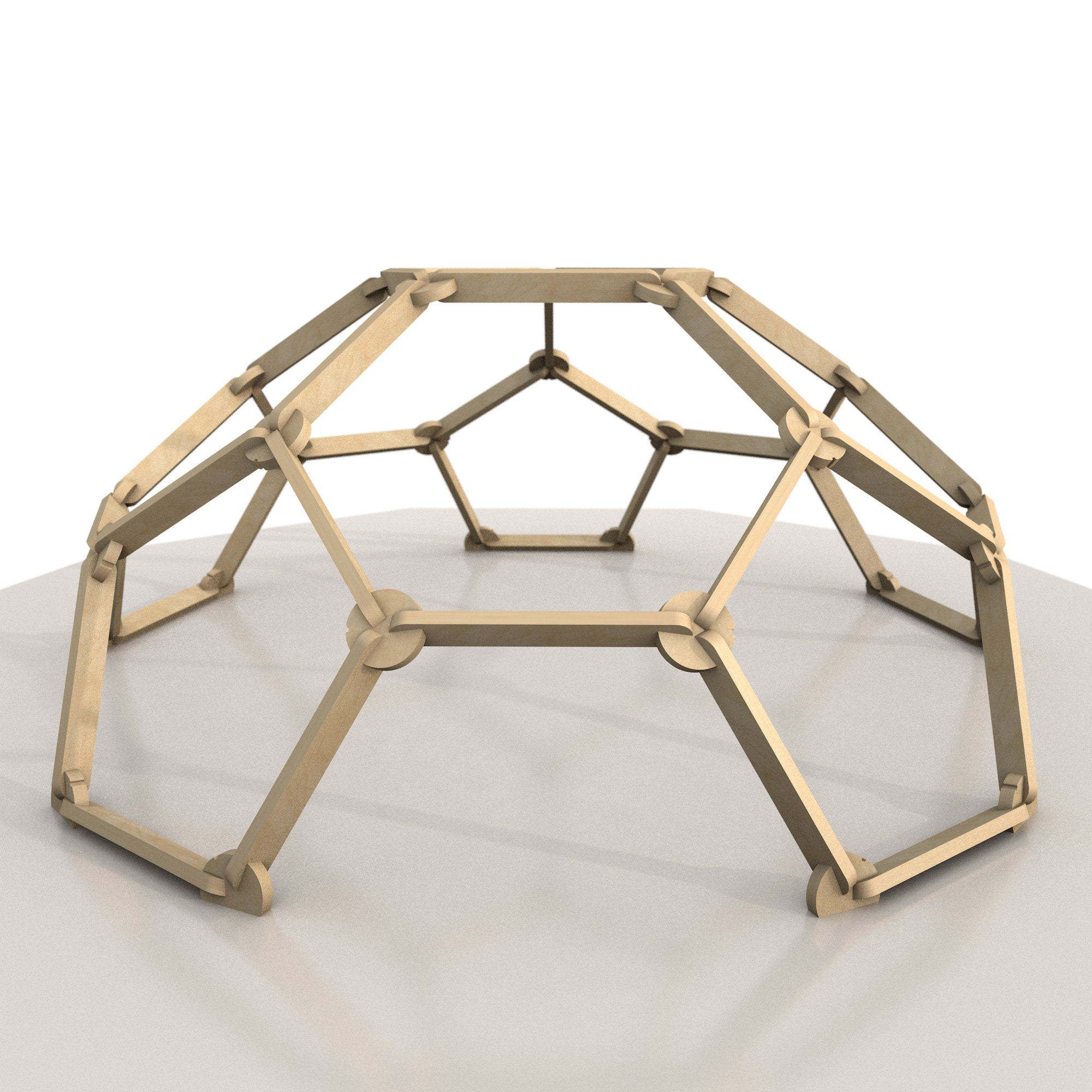 Laser-cut Geodesic Dome Model (truncated Icosahedron) Digital FILE With ...