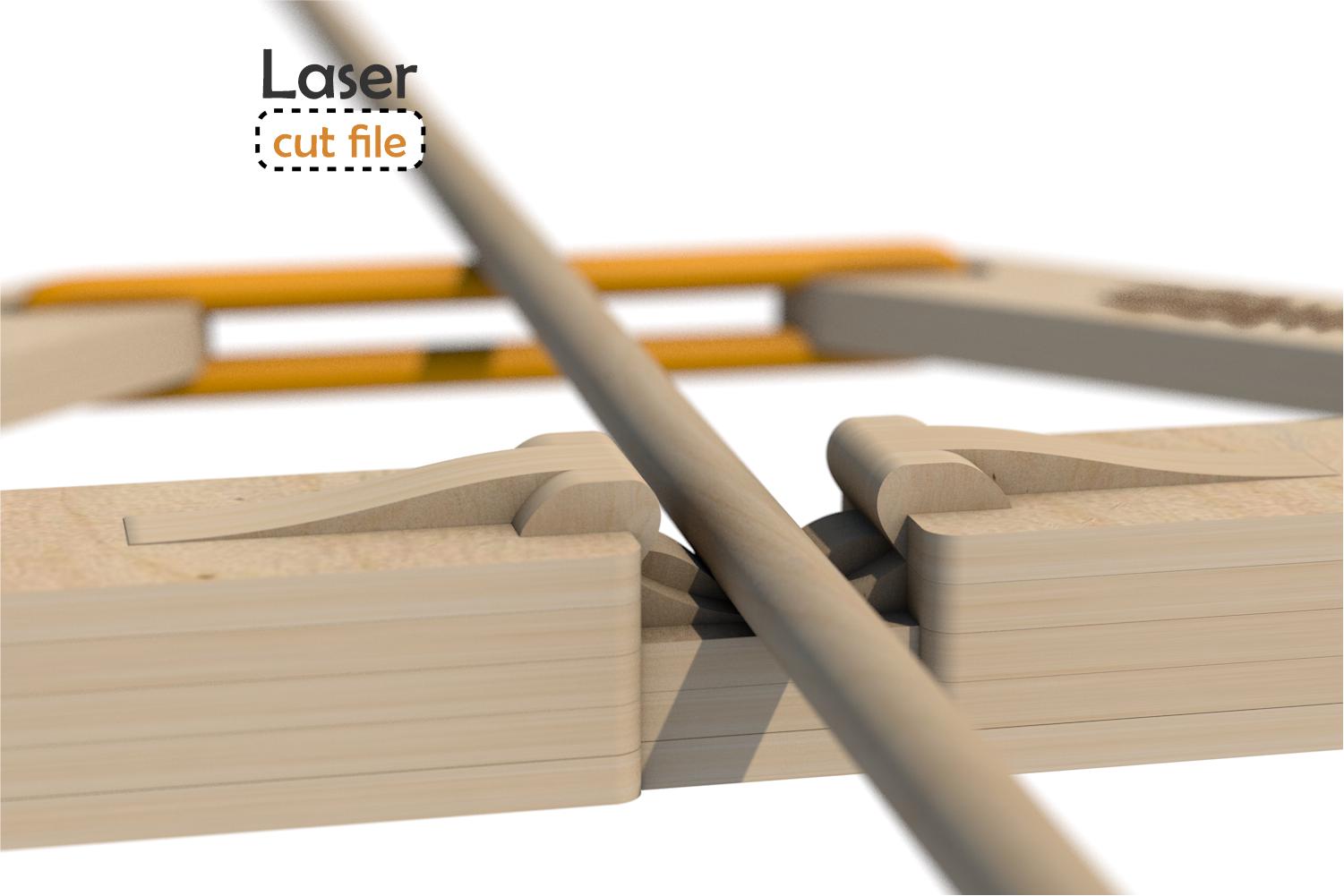 Rubber Bow - Laser Cut File - Elegant Look, Svg Dxf Ai Pdf, 3, 4 Mm - 1 ...
