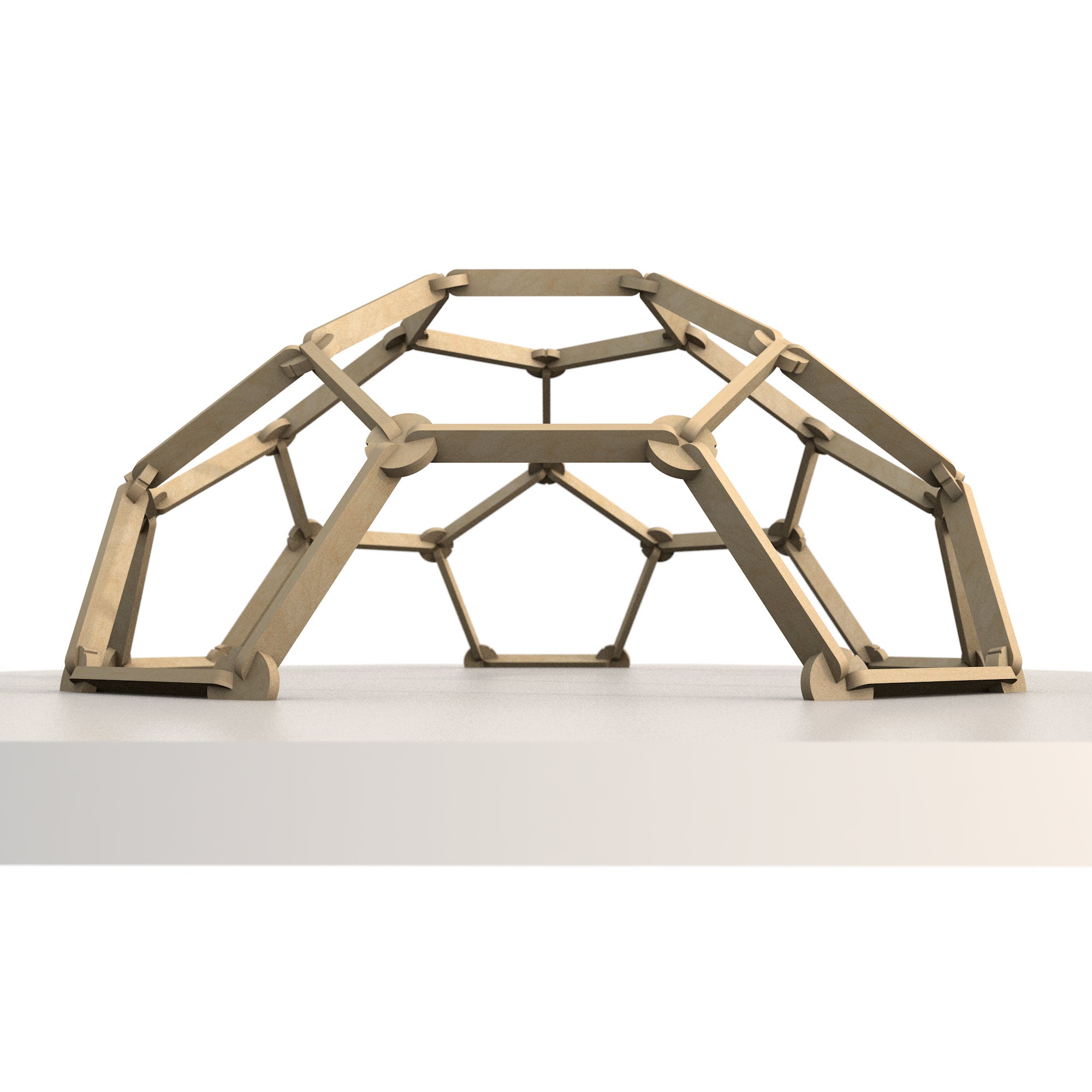 Laser-cut Geodesic Dome Model (truncated Icosahedron) Digital FILE With ...