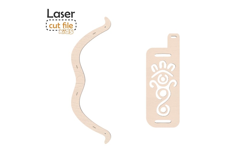 DIY Toy Bow and Arrow Laser Cut File - Easy Assembly, Paintable, 2 ...