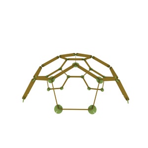 Laser-cut Geodesic Dome Model (truncated Icosahedron) Digital FILE With ...