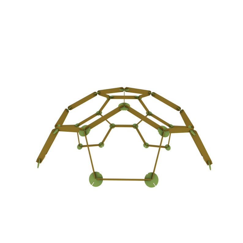 Laser-cut Geodesic Dome Model (truncated Icosahedron) Digital FILE With ...