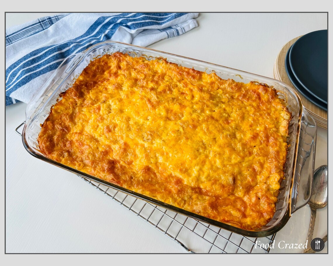 Food Crazed Recipe, Cheesy Corn Casserole, Instant Download, Recipe ...