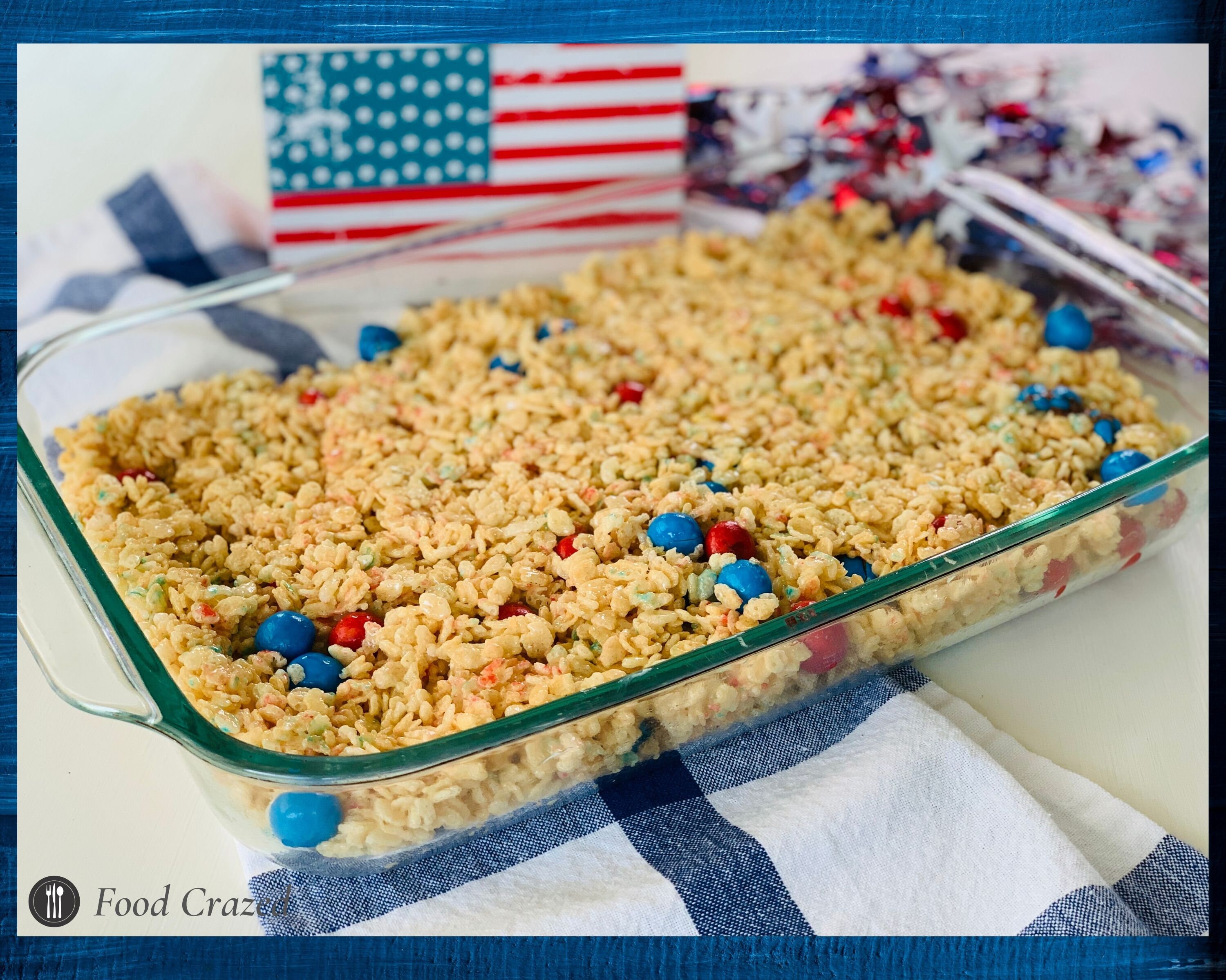 Food Crazed Recipe, Patriotic Rice Crispy Treats, Instant Download, 4th ...