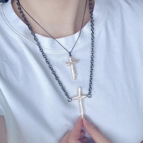 Cool Cross Necklace - Etsy