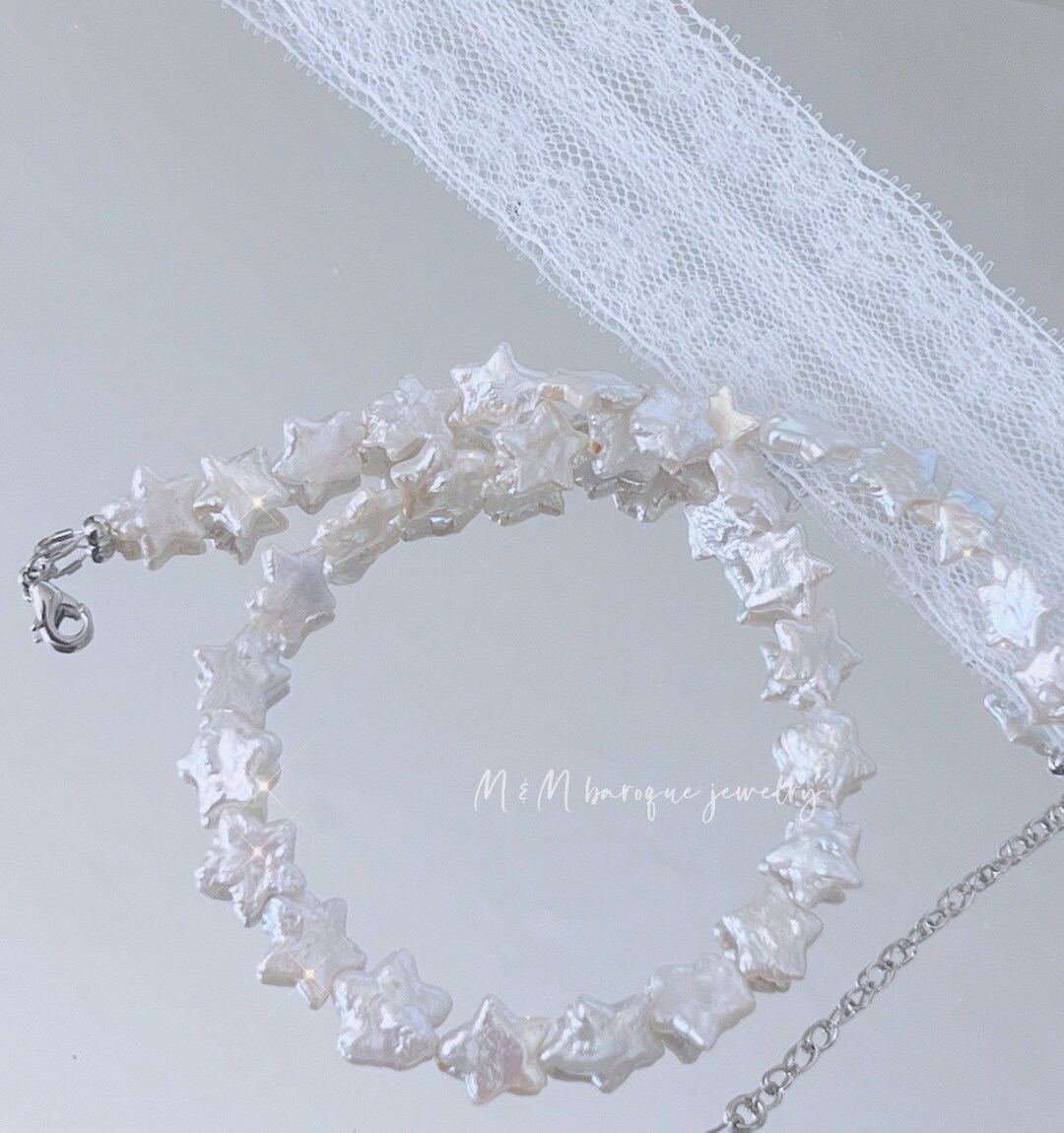 Freshwater Star Shape Pearl Necklace Baroque Pearl Necklace Gift for ...