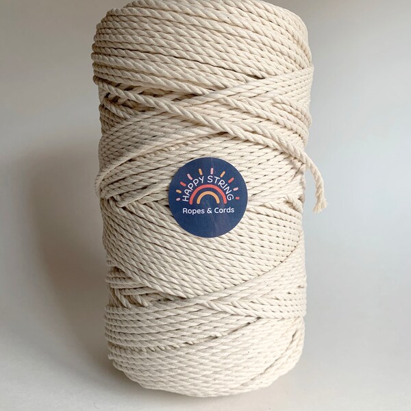 Natural Cotton Cord - Etsy