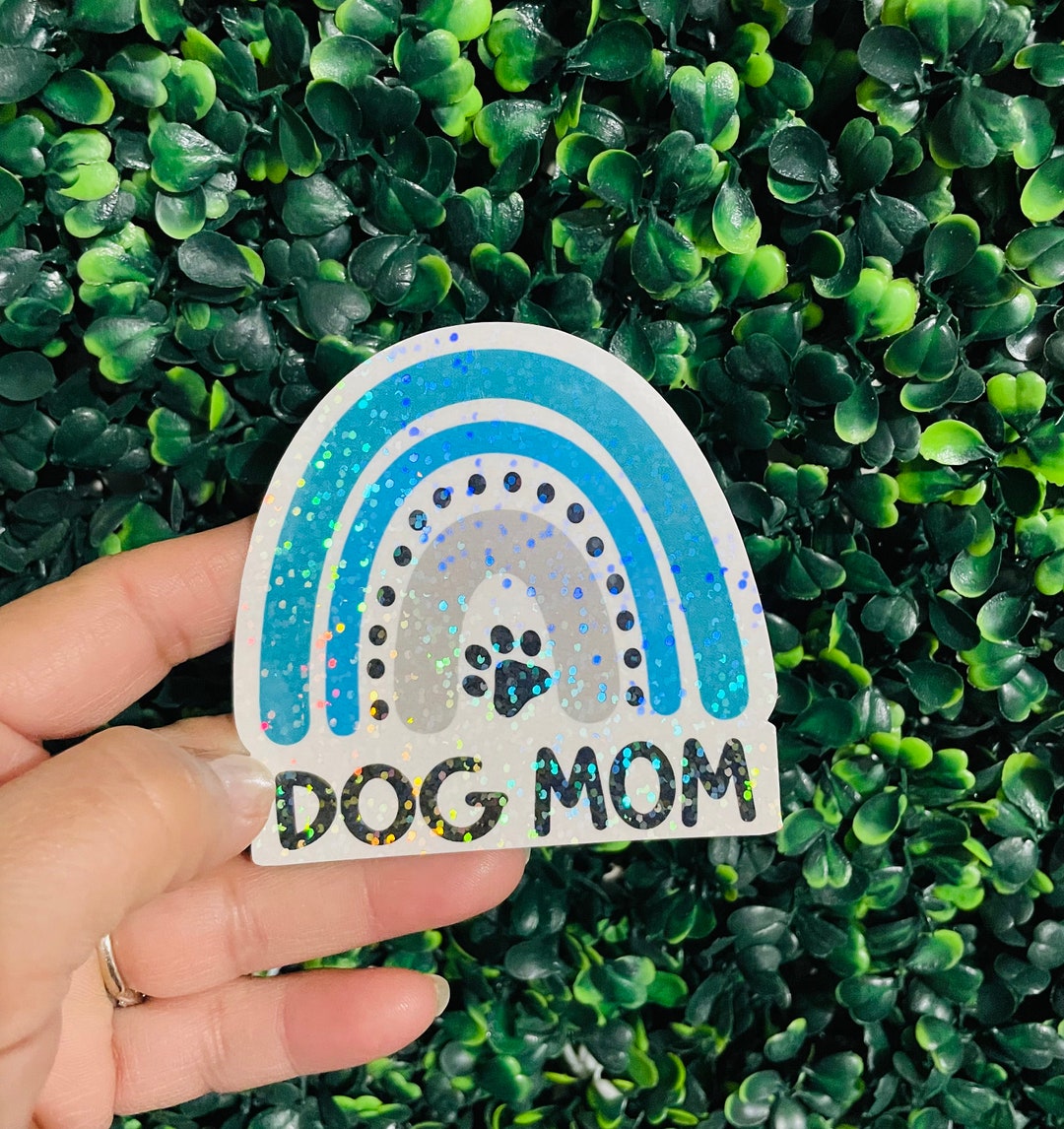 Dog Mom Boho Rainbow Waterproof Sticker - Etsy