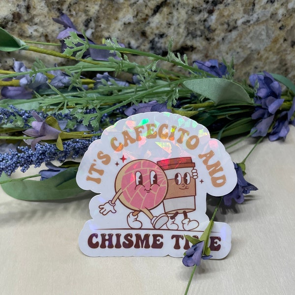 Cafecito and Chisme Sticker - Etsy