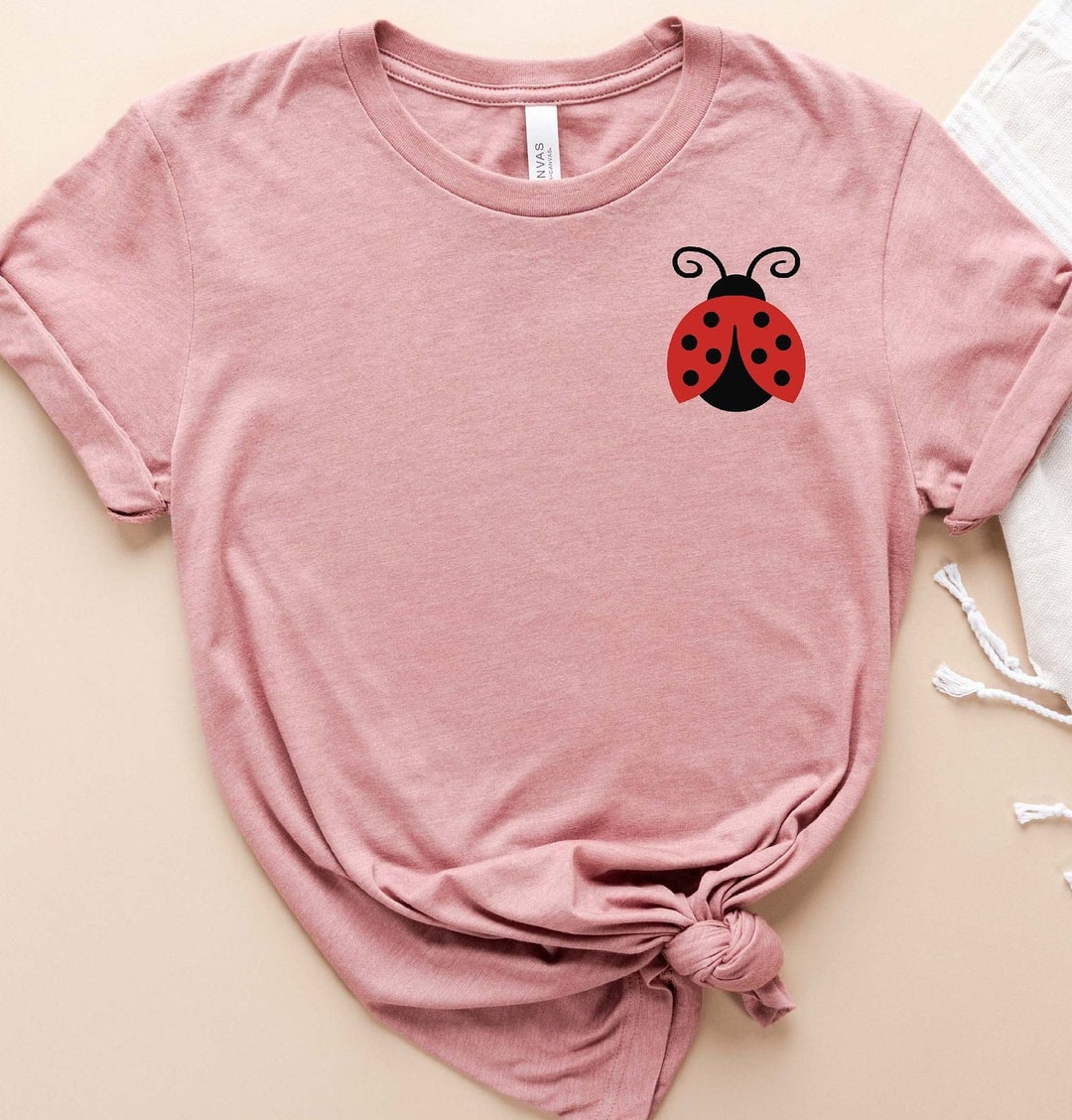 Pocket Ladybug Shirt, Ladybug Lover Shirt, Cute Ladybug Shirt, Nature ...