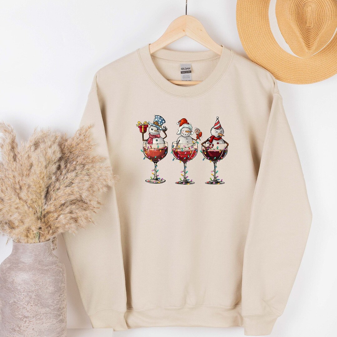 Christmas Snowman Sweatshirt, Christmas Sweatshirt, Christmas Lights ...