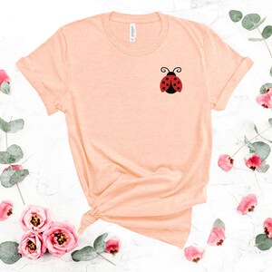 Pocket Ladybug Shirt, Ladybug Lover Shirt, Cute Ladybug Shirt, Nature ...