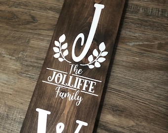 Family Sign Vertical - Etsy