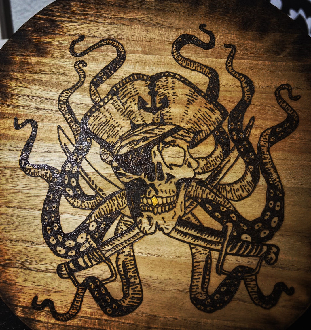 Pirate Shield / Here There Be Monsters - Etsy