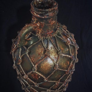 Grog / Large Classic Pirate Bottle / Pirate / Macrame / | Etsy