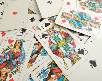 Vintage Soviet Genuine Playing Cards, Deck of 36 Cards, Russian Playing ...