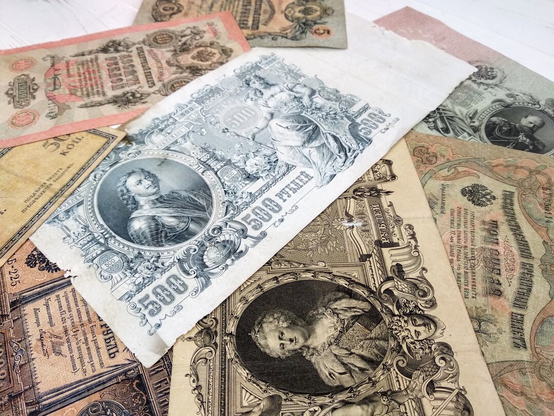Set of 8 Empire Genuine Banknotes, Antique Money, Paper Money ...