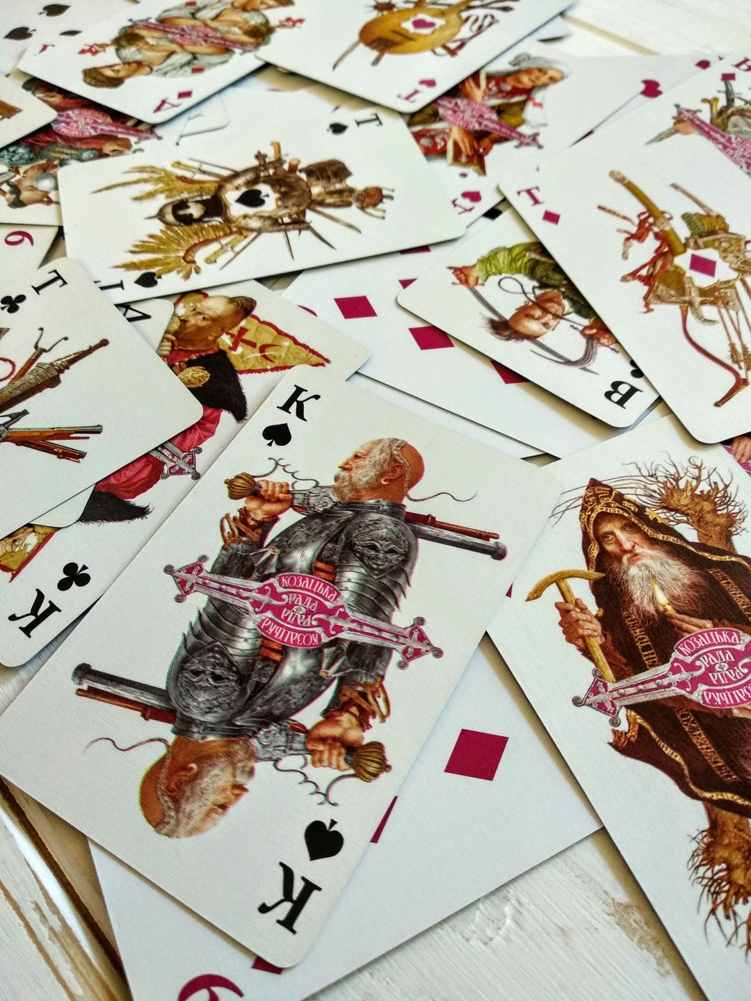 Deck of 36 Playing Cards, Ukrainian Playing Cards, Collectible Playing ...