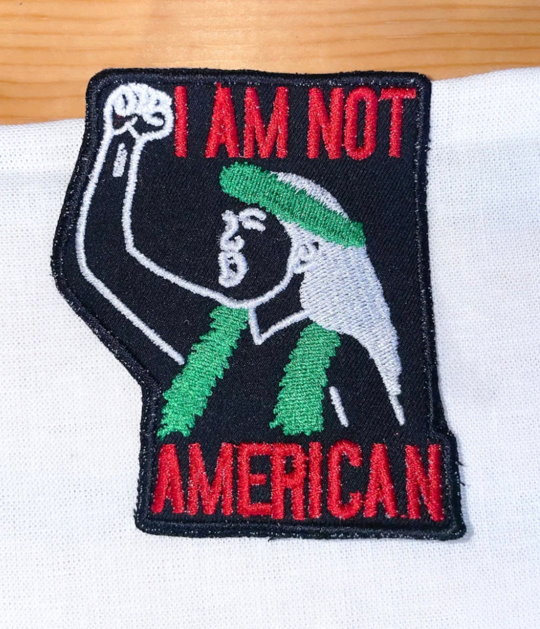 Haunani Trask I Am Not American Embroidered Iron- on Patch/ Hawaiian ...