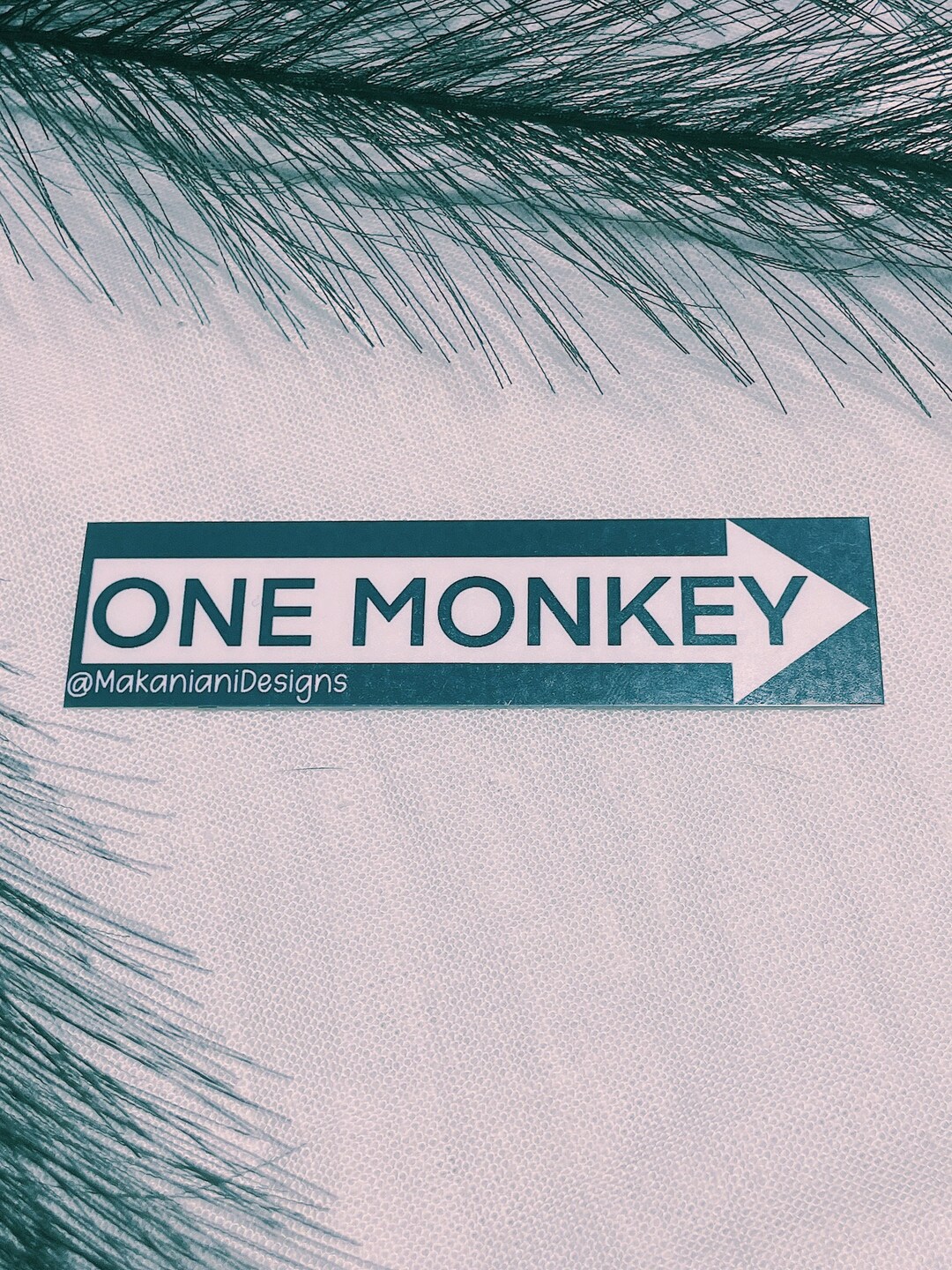 Street Sign Punny Funny One Monkey Decal Sticker - Etsy