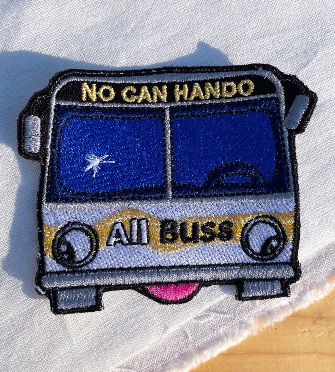 All Buss Embroidered Iron-on Patch/ Tipsy Bus/ Drunk Joke/ Da Bus ...