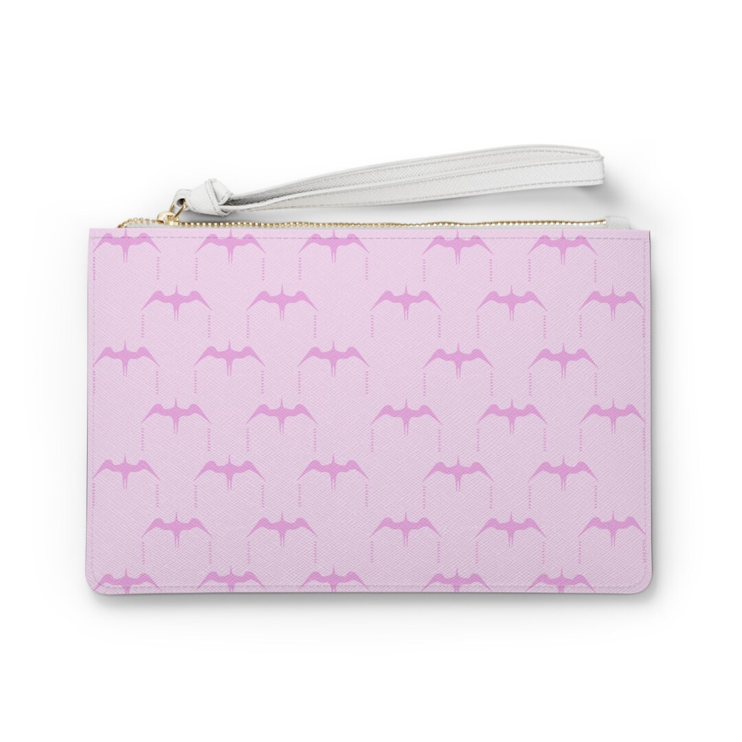 Iwa Bird Hawaiian Tribal Print Baby Pink Clutch Bag Hand - Etsy