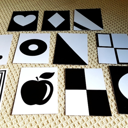 Baby High Contrast Alphabet Flash Card | Etsy