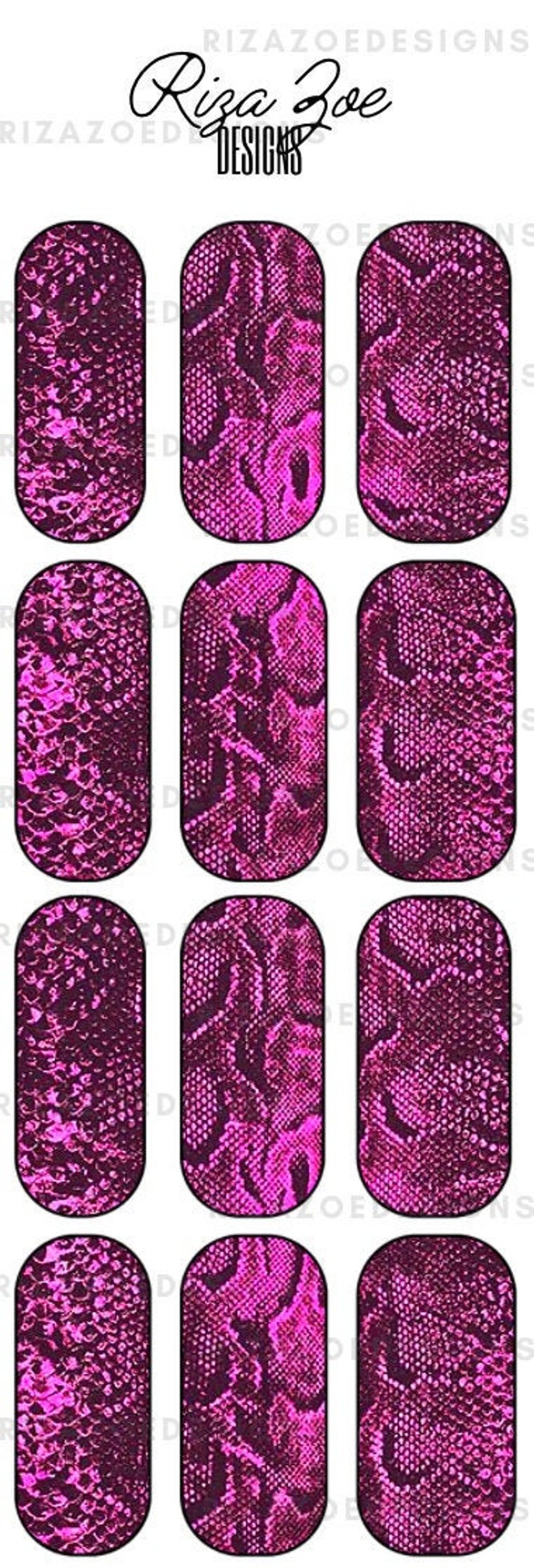 Hot Pink Snake Skin Decals| Snake Waterslide Decals, Pink Snake Print ...