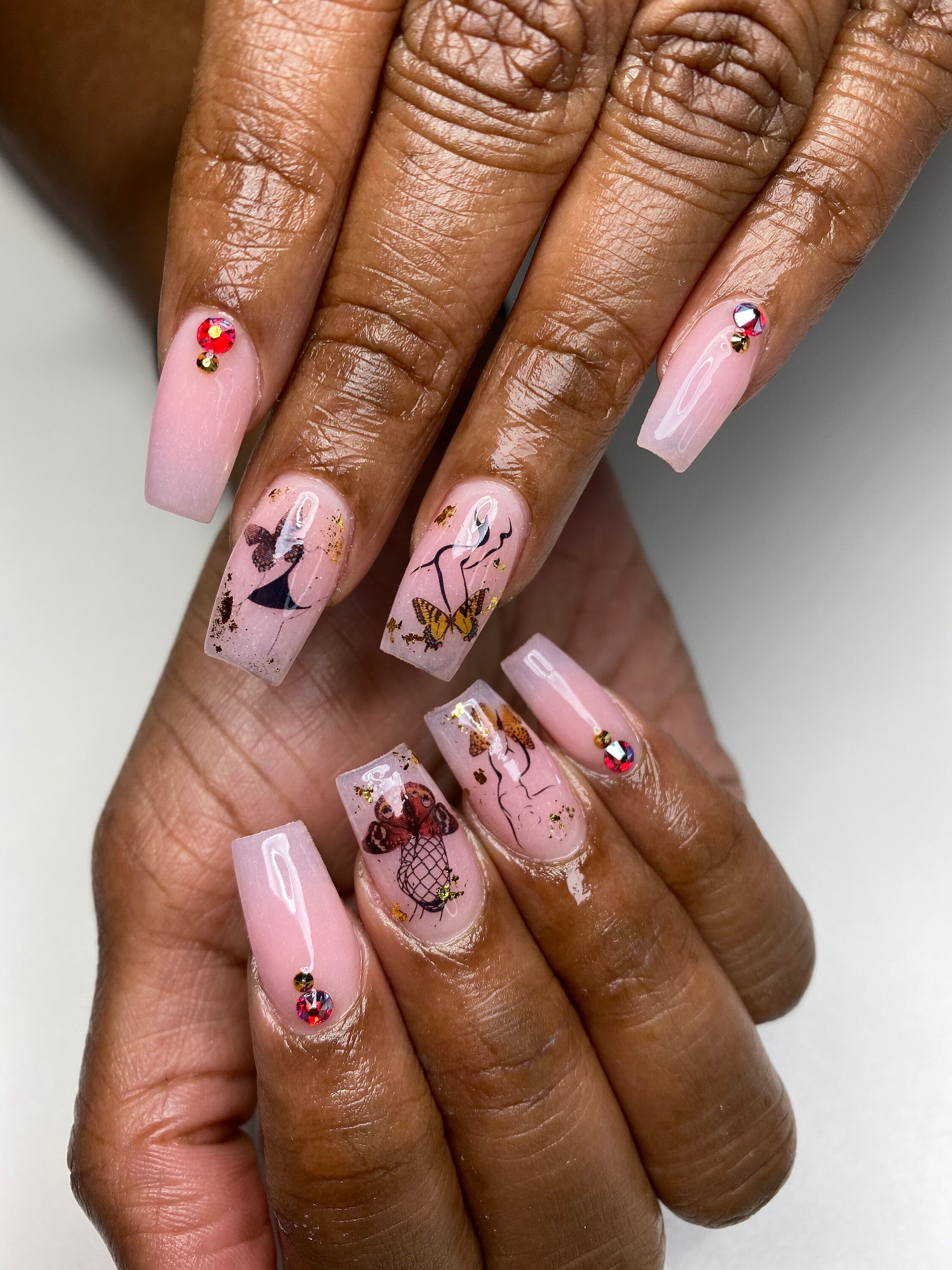 Body of Art Silhouette Nail Decals Body Line Art Waterslide - Etsy