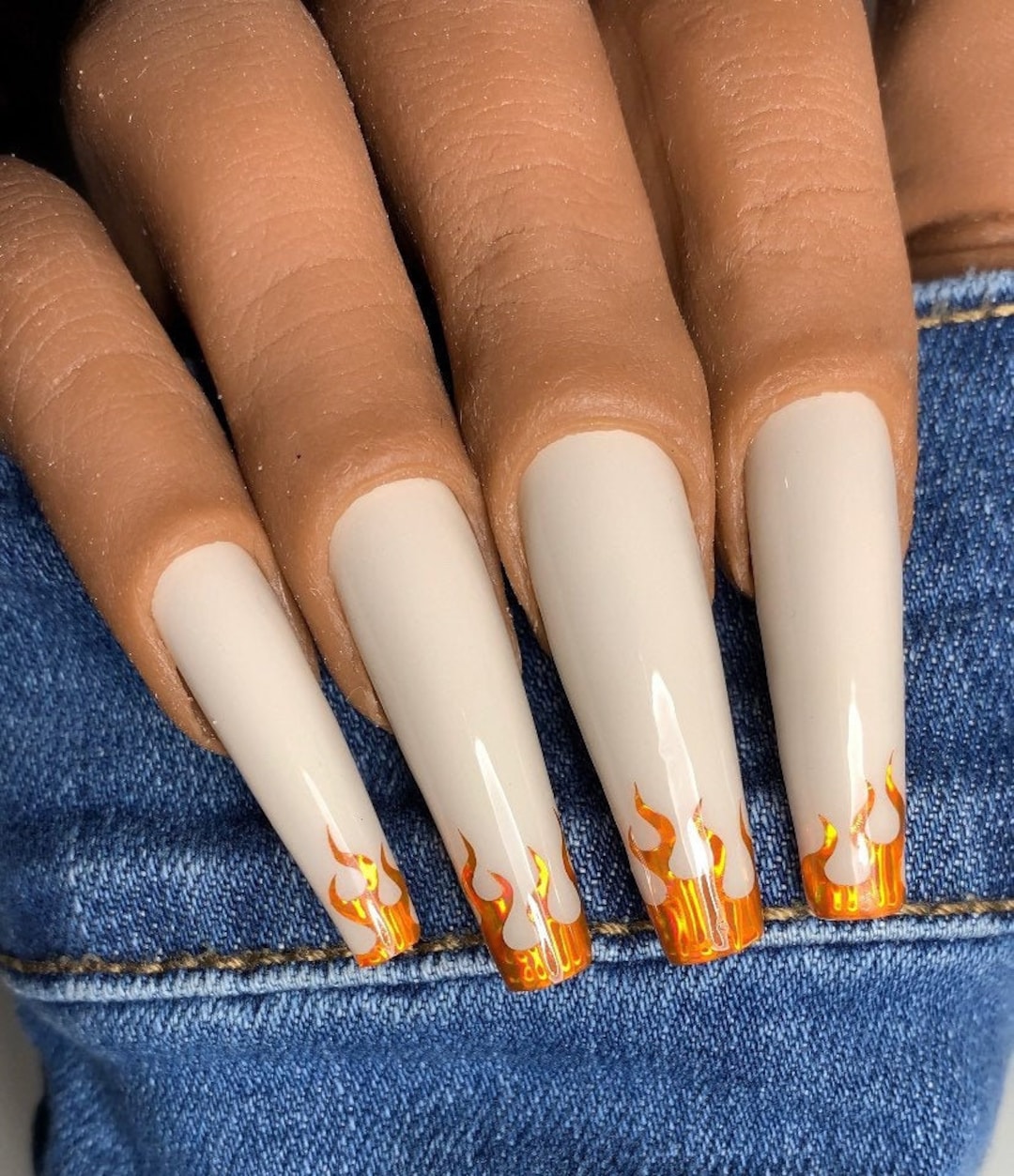 Edge Flames| Flame Nail Adhesive, Fire Nail Stickers, Flame Nail Decals ...
