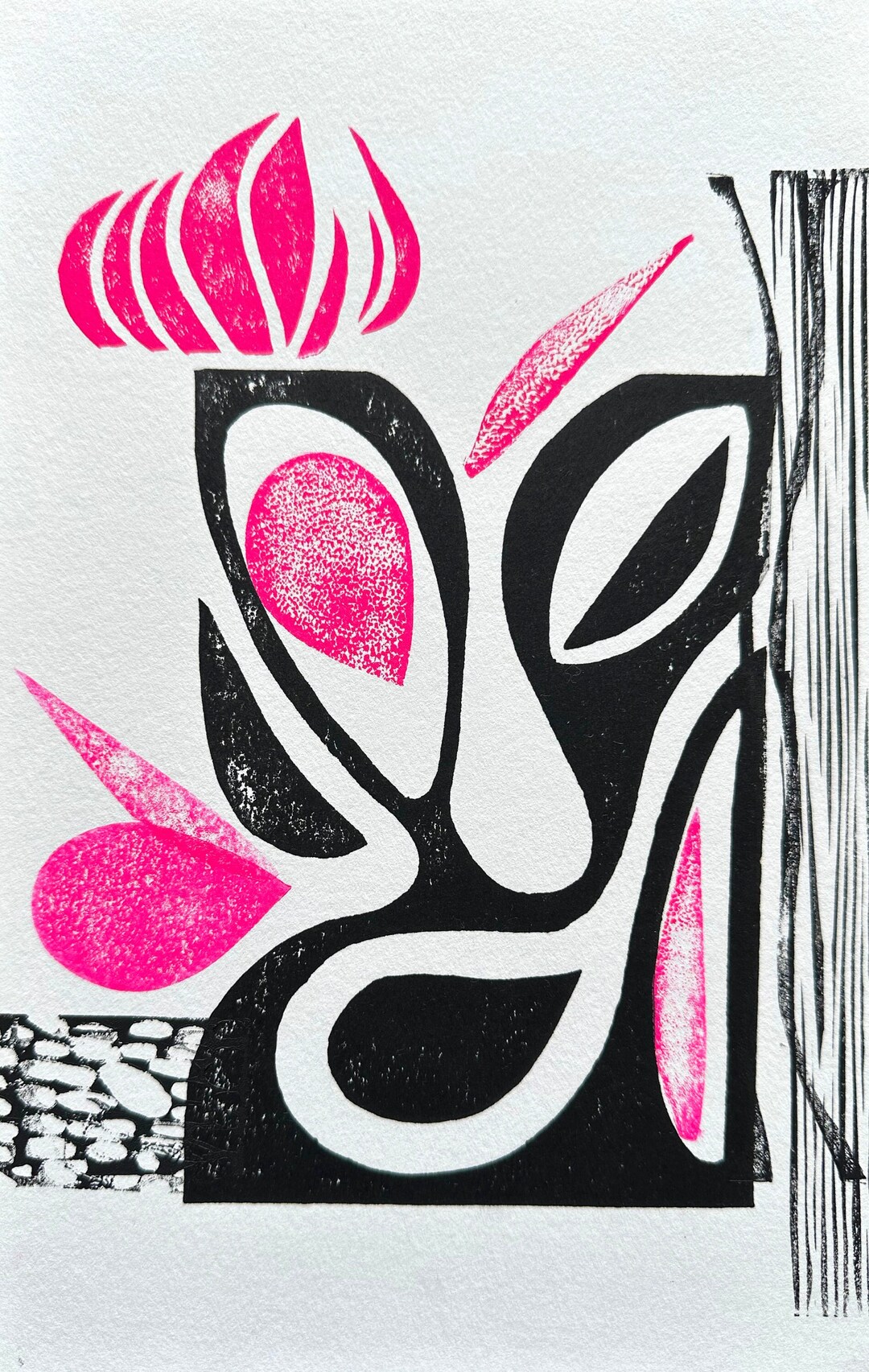 Bird's Eye View Block Print - Etsy