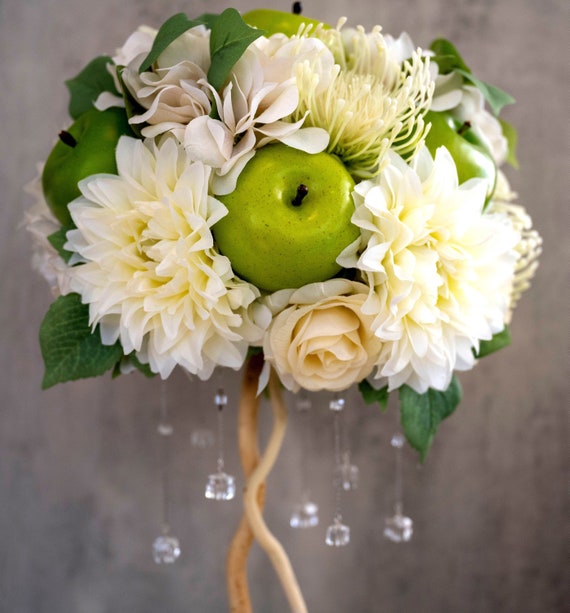 Topiary Rustic Wedding Centerpiece Topiary Silk Flower | Etsy