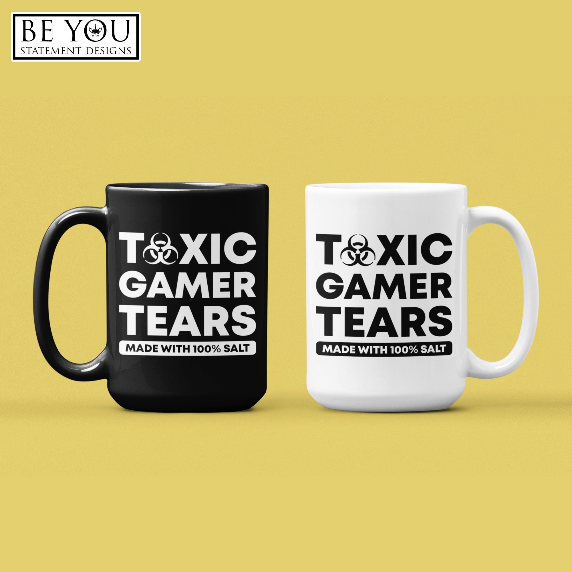 Toxic Gamer Tears Gaming Mug Salty Gamer Quotes Funny Video | Etsy