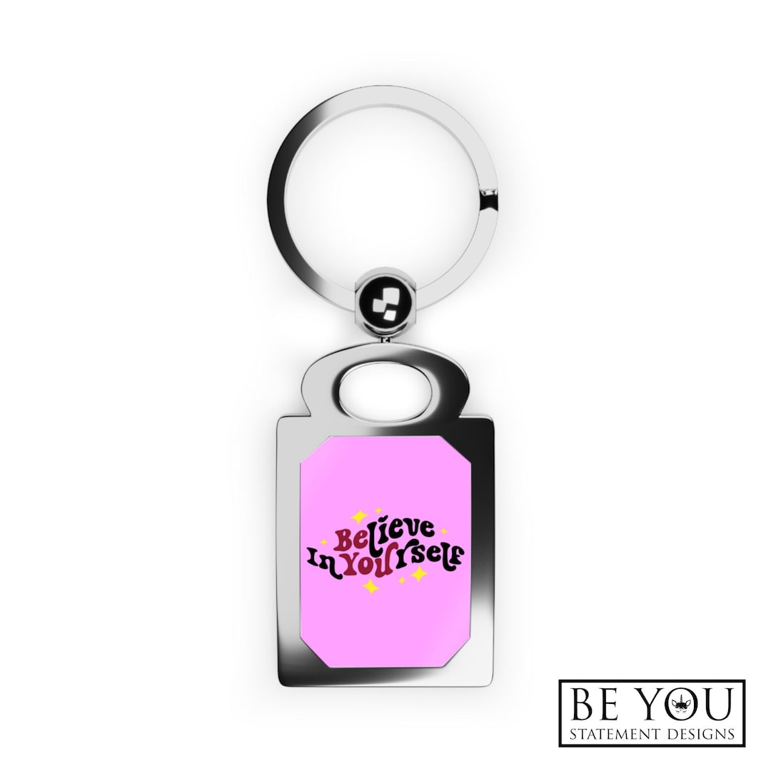 Believe in Yourself Keychain for Women, Cute Inspirational Motivational ...