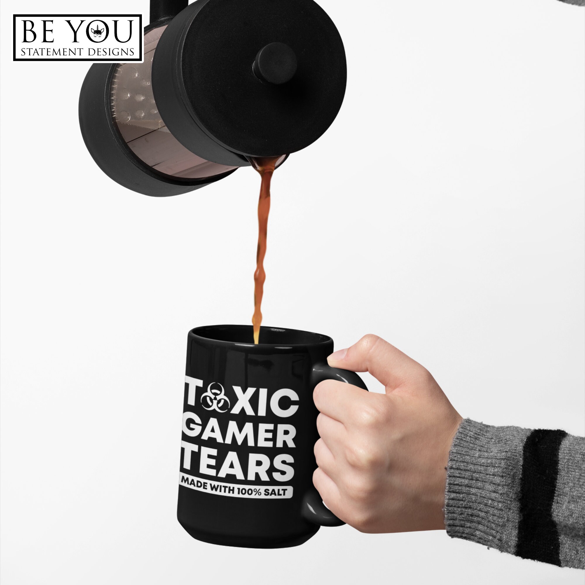 Toxic Gamer Tears Gaming Mug Salty Gamer Quotes Funny Video | Etsy