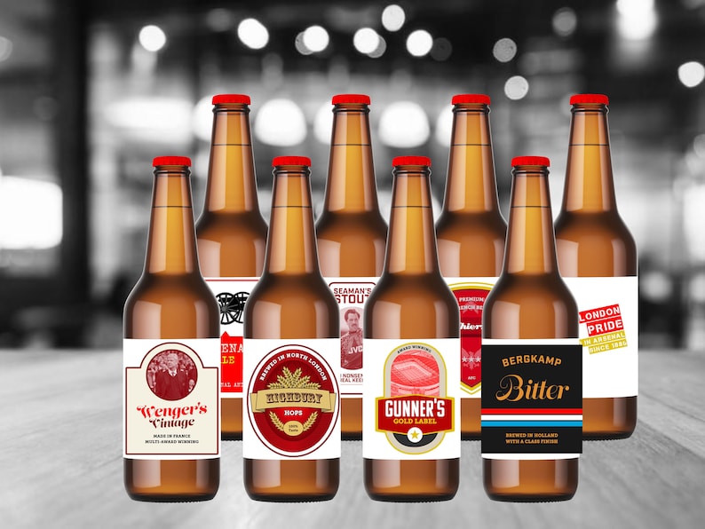 Arsenal Beer Bottle Labels - Etsy