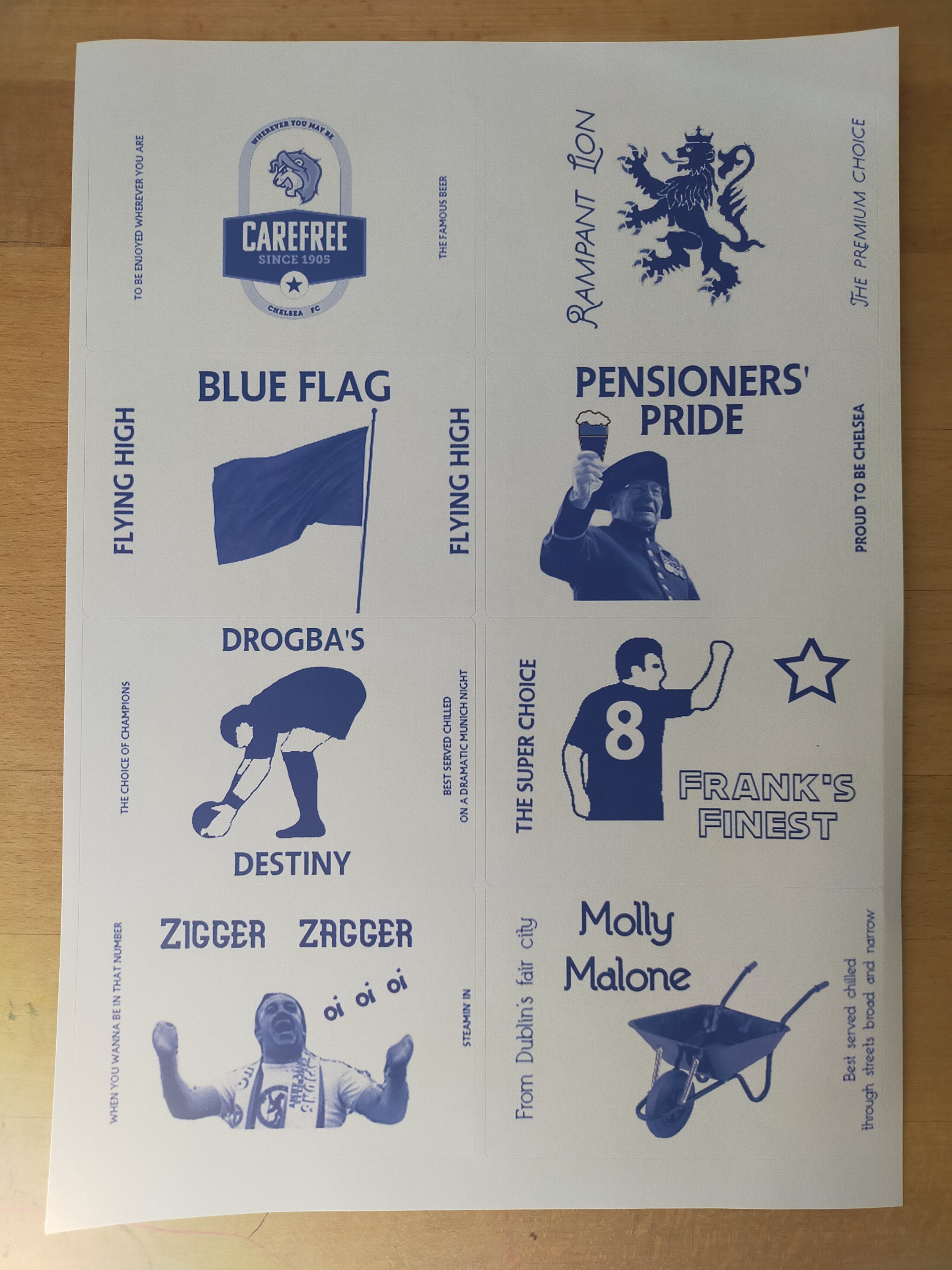 Chelsea Beer Bottle Labels - Etsy UK