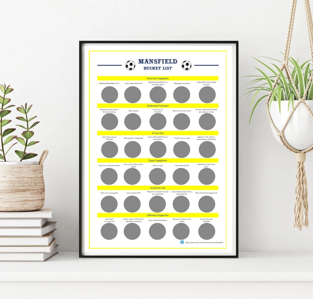 Scratch off Poster Mansfield - Etsy