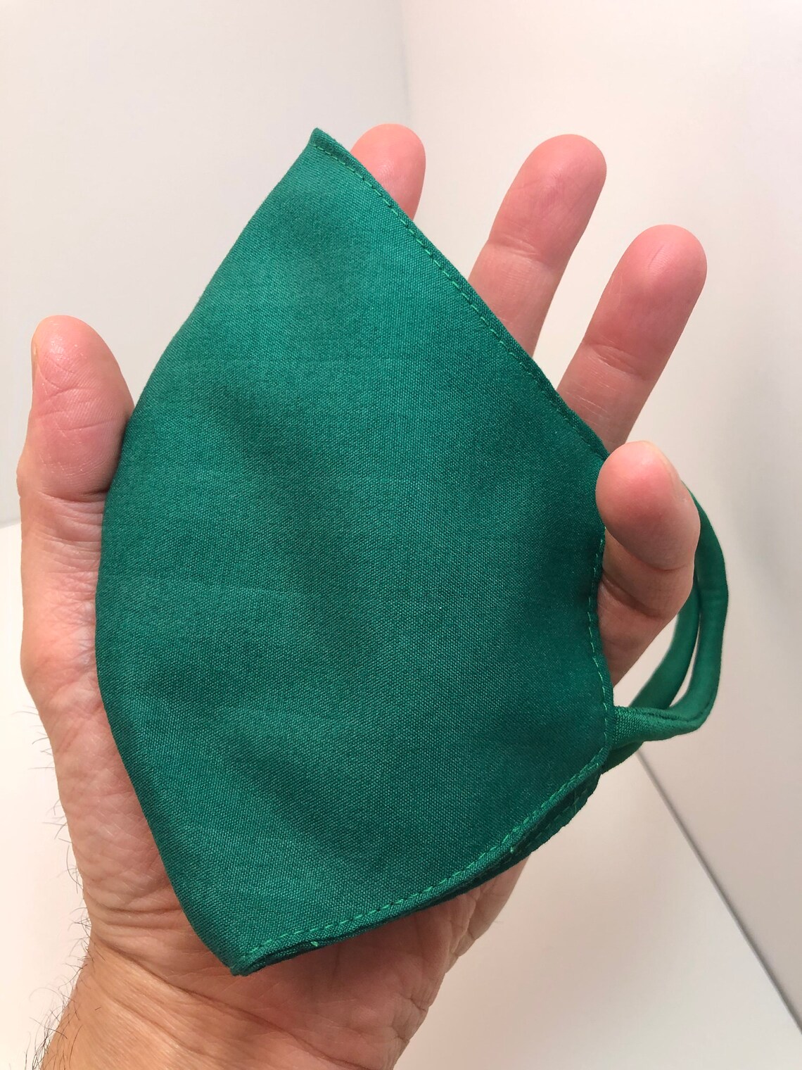 Face Mask/ Christmas Green / Three Layer Cotton Fabric/ Pocket for ...