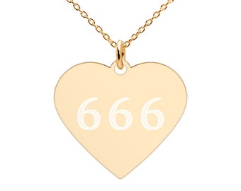 Silver 666 Necklace - Etsy