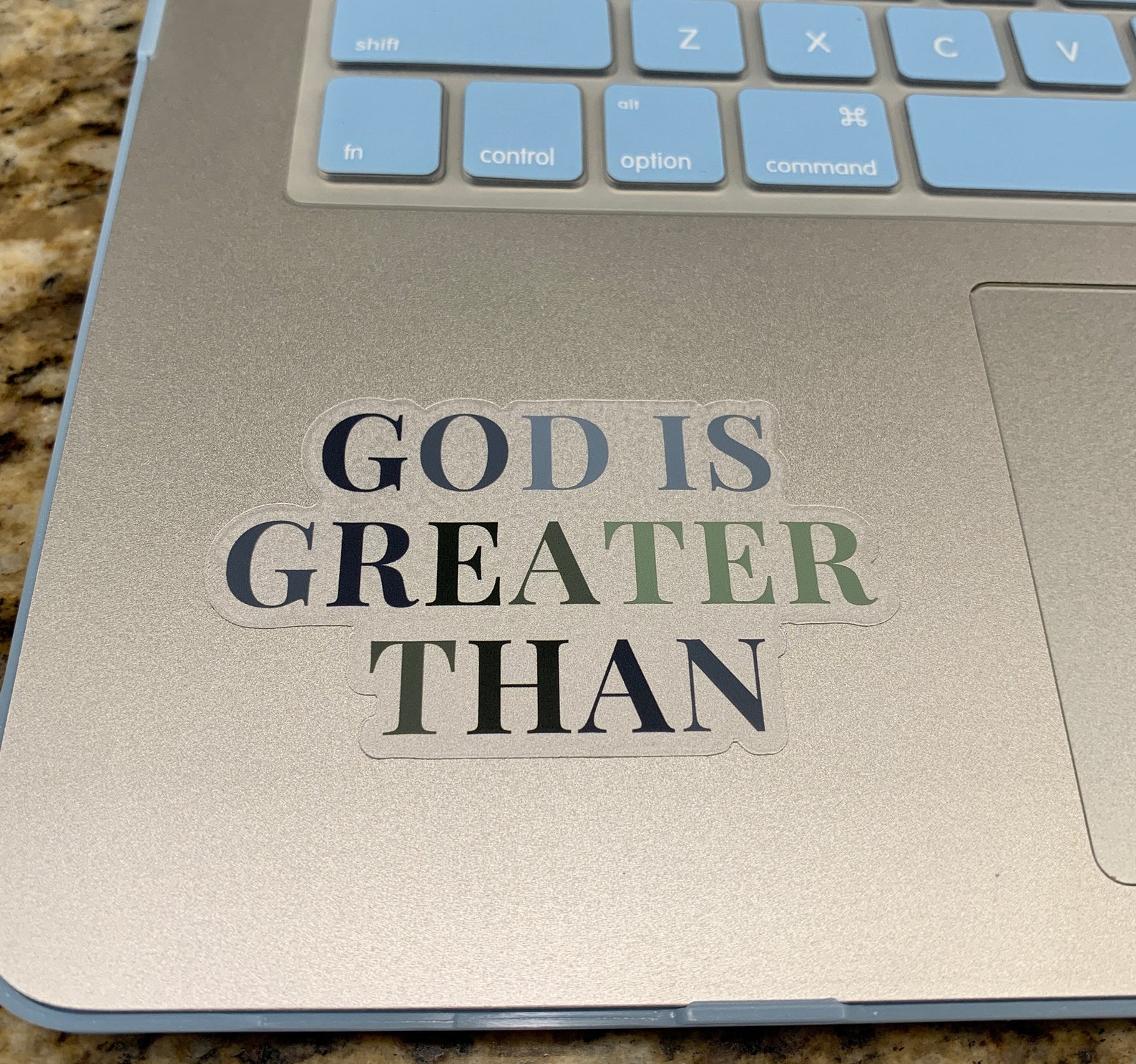 God is Greater Than Sticker | Clear Sticker | Inspirational Sticker | 3 ...