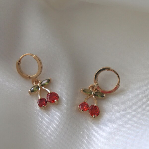 Cherry Earrings - Etsy
