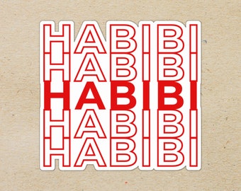 Cute Arabic Stickers, Calligraphy Arab, Middle Eastern Gift, Unique ...