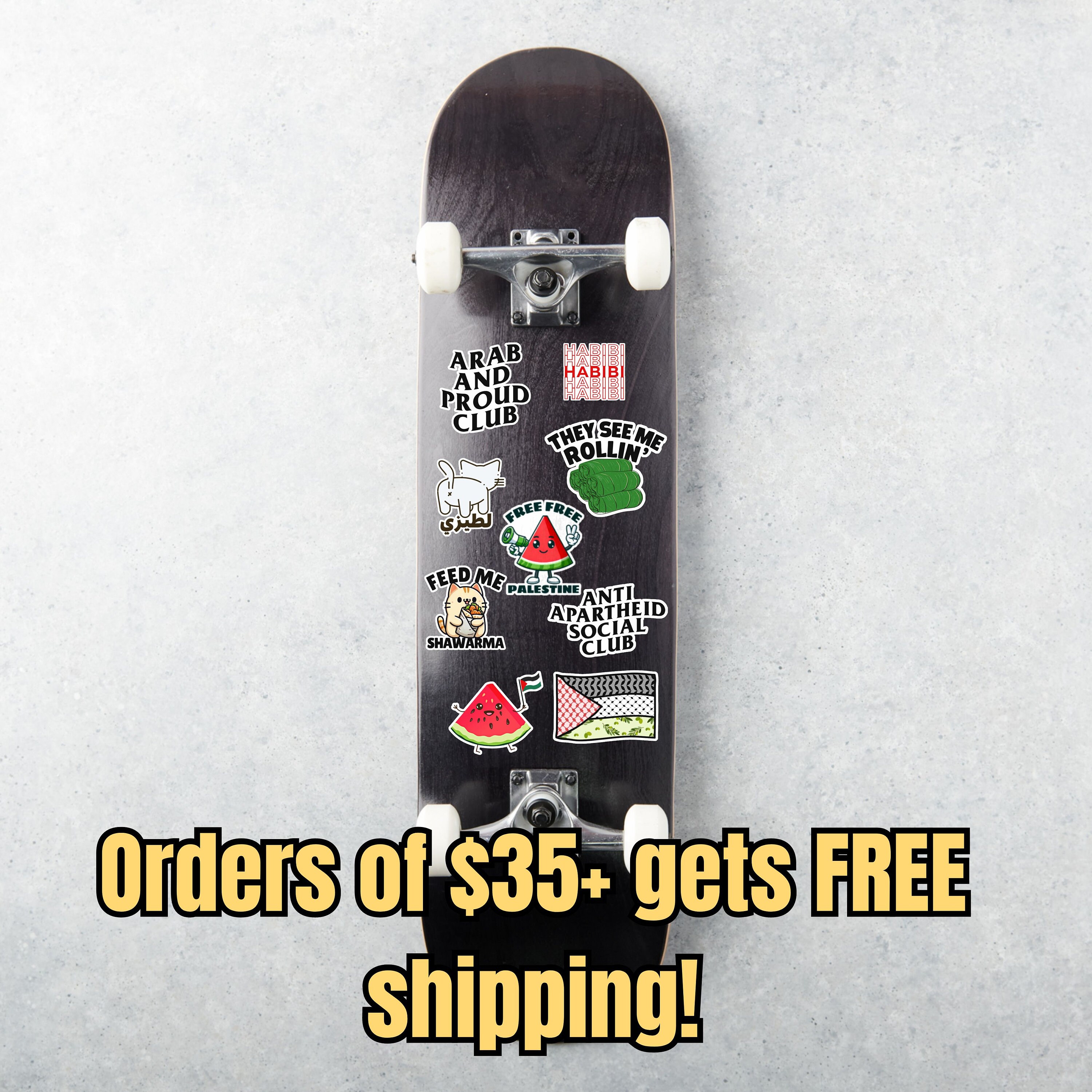 Retro Habibi Red Arabic Arab Matte Sticker for Car, Bike, Phone, Bottle ...