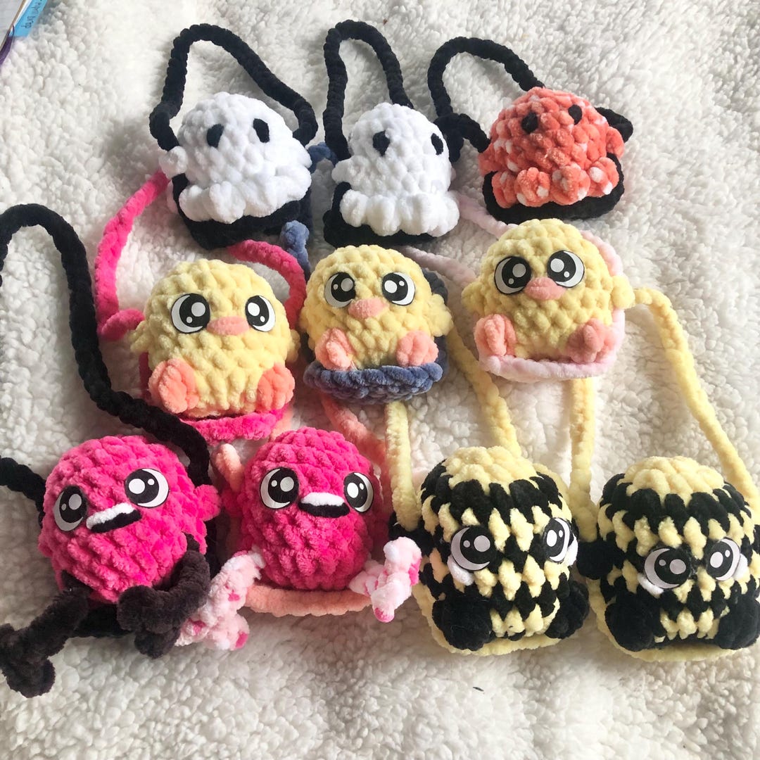 Swinging Friends Rear View Mirror Crochet Plush Car Friends Variety ...
