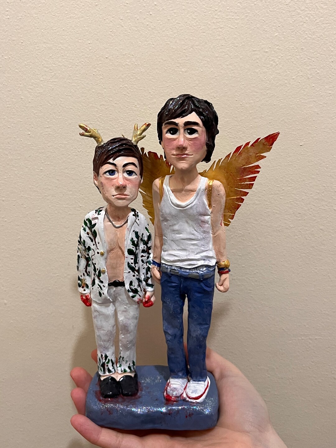 Felix and Oliver From Saltburn 2023 Polymer Clay Sculpture / Figurine ...