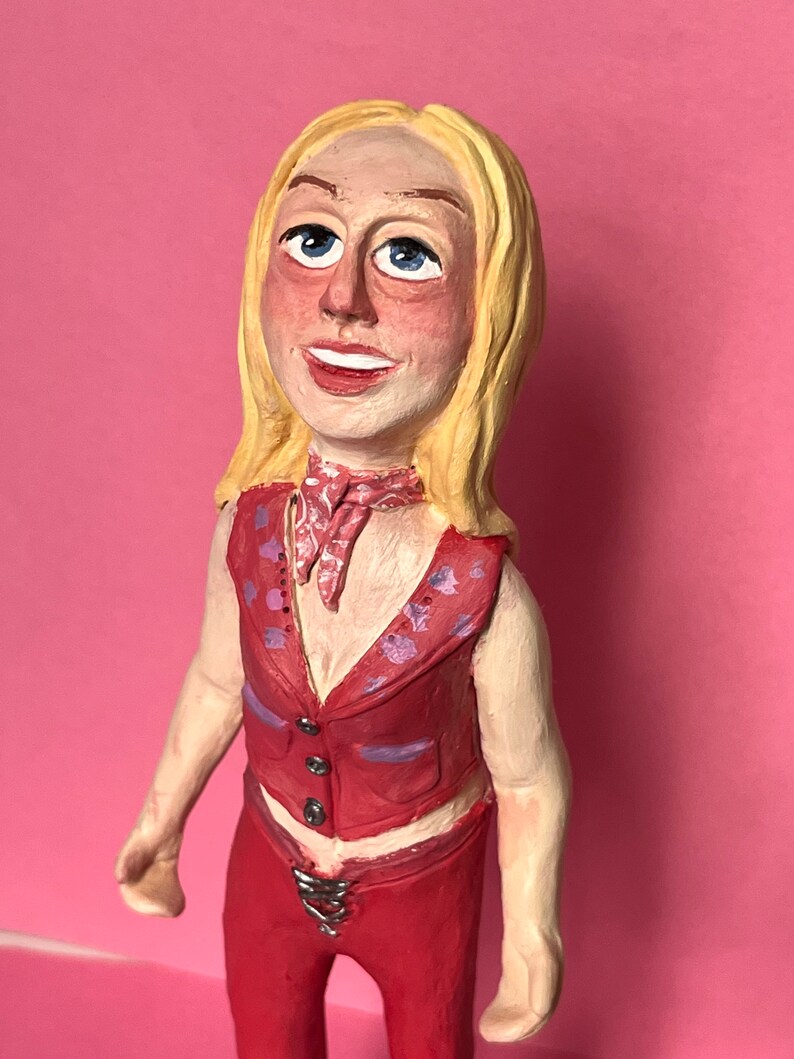 Barbie margot Robbie From the Barbie Movie Cowboy Outfit Polymer Clay ...