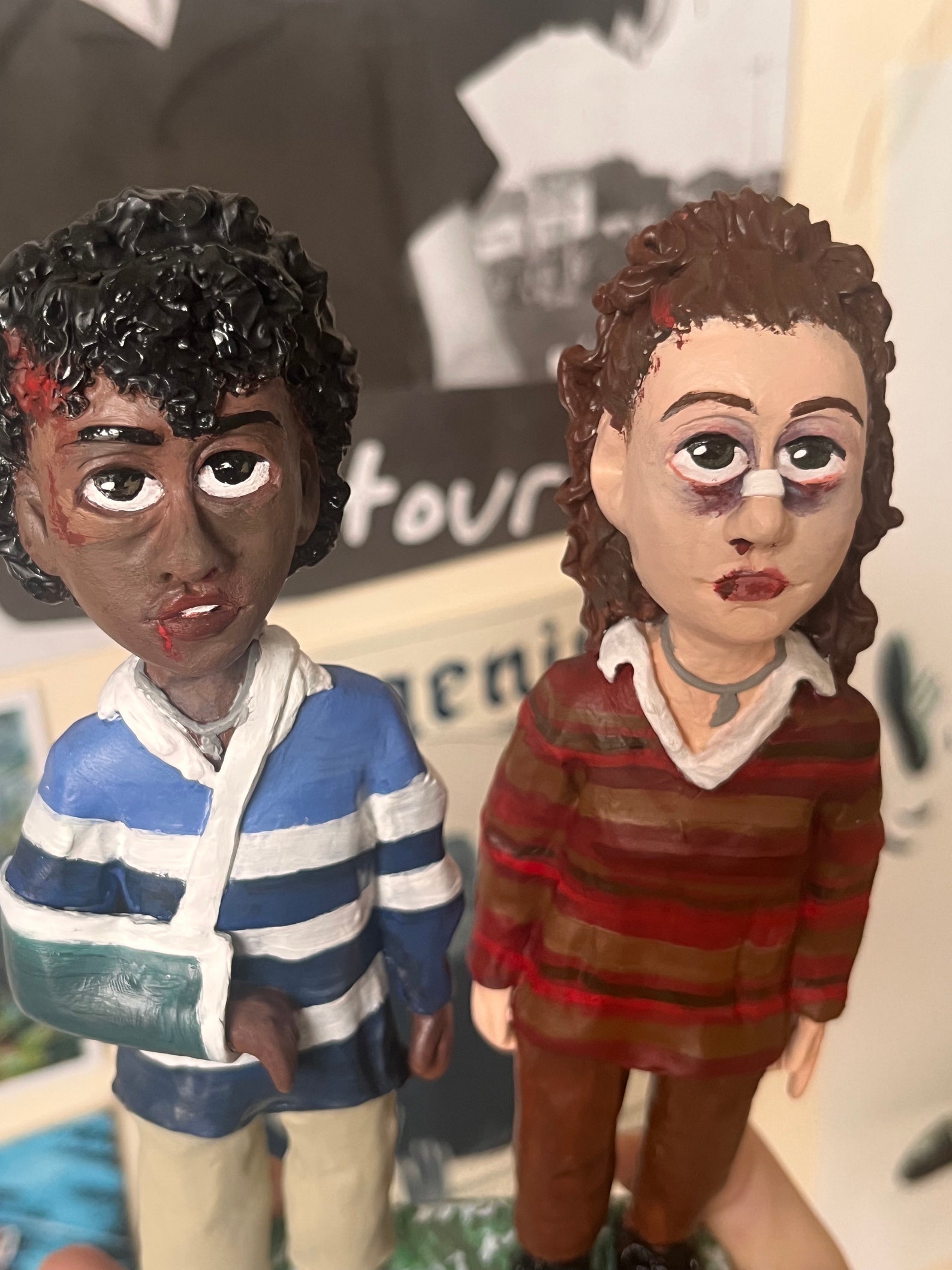 Josie and PJ From Bottoms (2023) Polymer Clay Sculpture / Figurine - Etsy