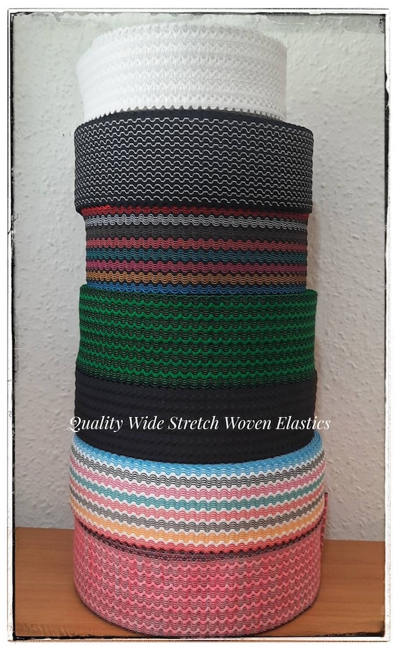 Pretty Extra wide wavy stretch Elastics waistbands cuffs | Etsy